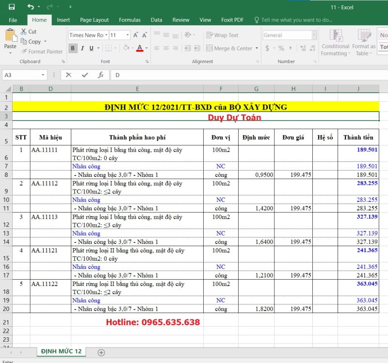 Hướng dẫn lập dự toán Thông tư 09/2024/TT-BXD của Bộ Xây dựng